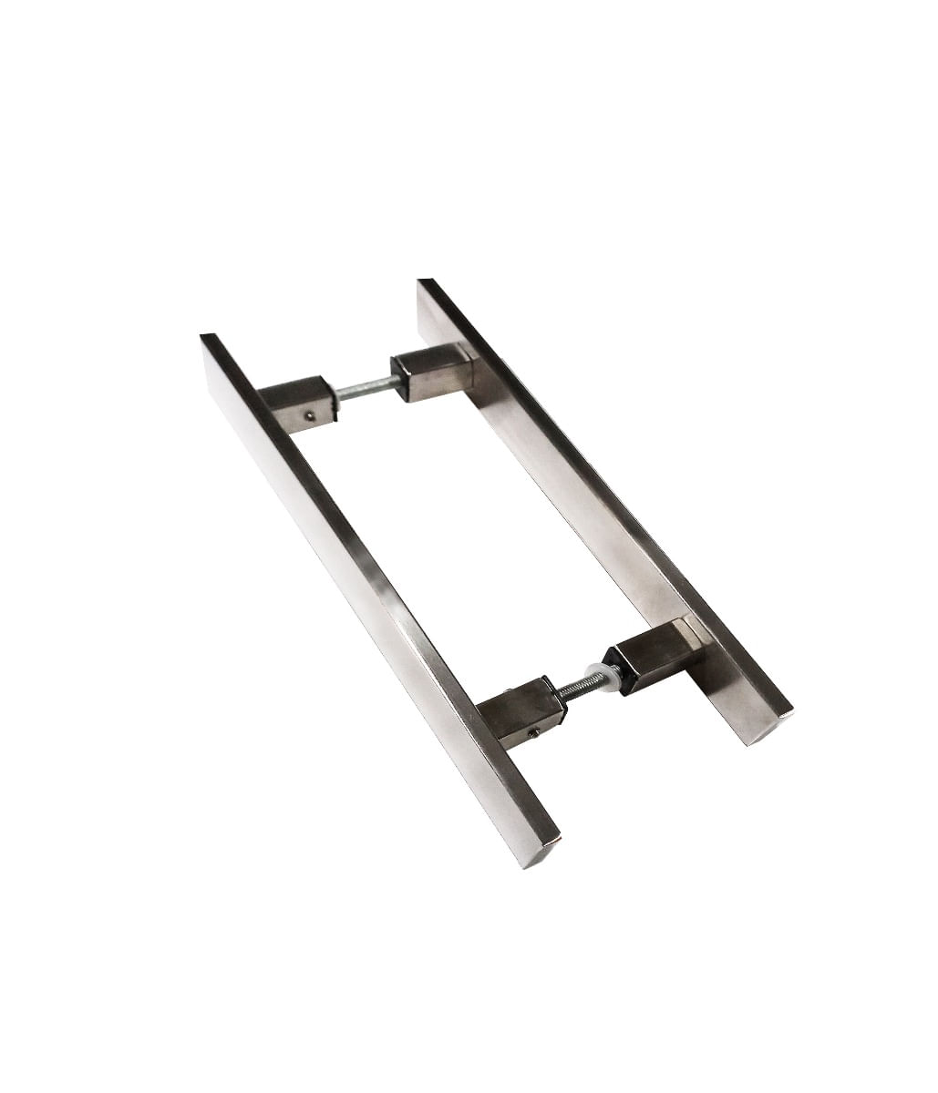 Puxador de Porta Retangular 40x10x300MM em Inox Polido Reis Inox