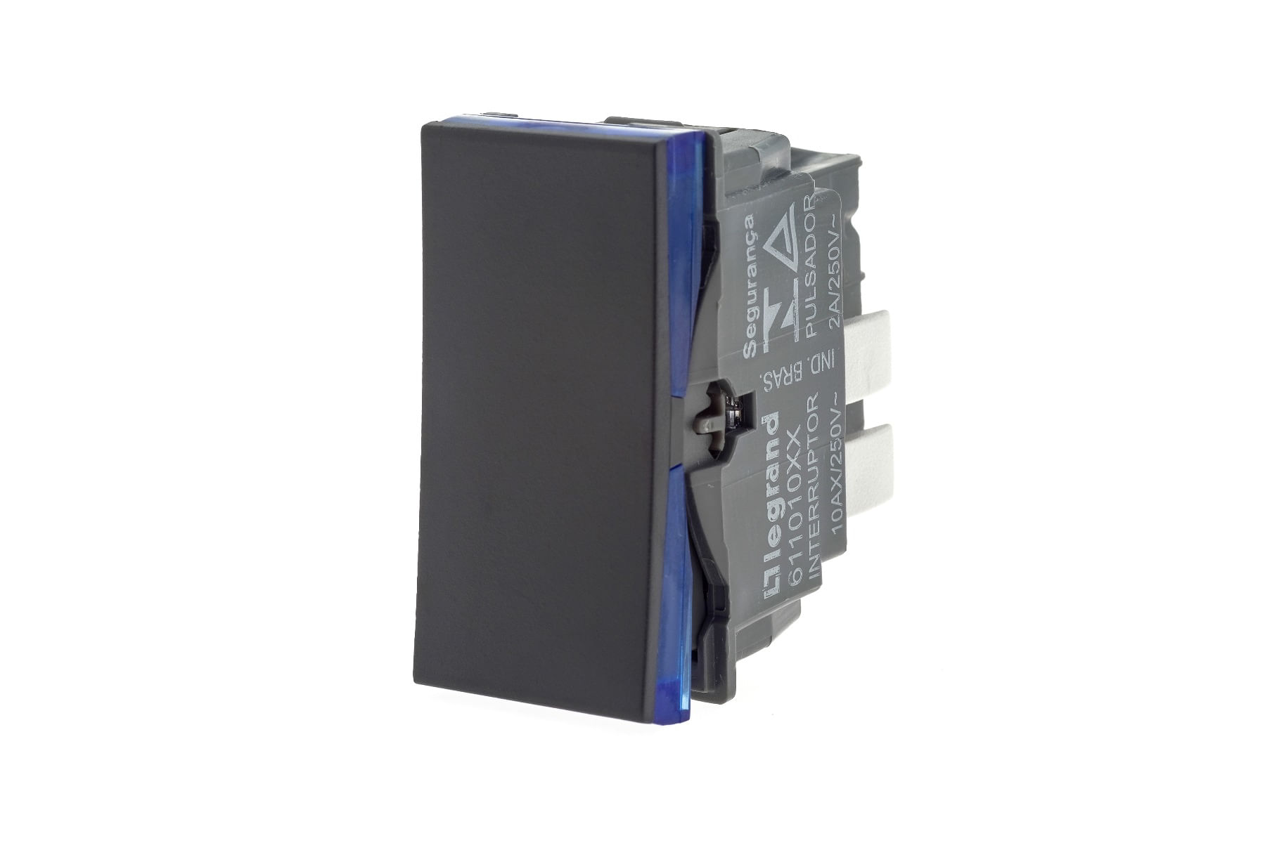 Módulo Interruptor Simples 220V Preto Pial Plus+