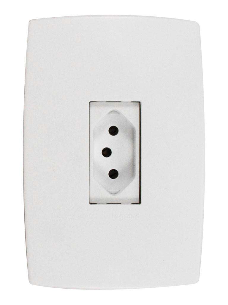 Conjunto Tomada 4x2 2P+T PB Branco Vertical Pial