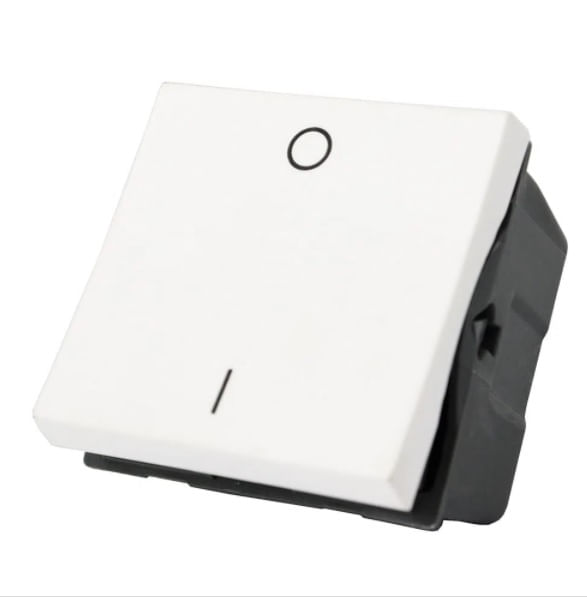 Modulo Interruptor Bipolar Simples 25A Branco Plus+ Pial