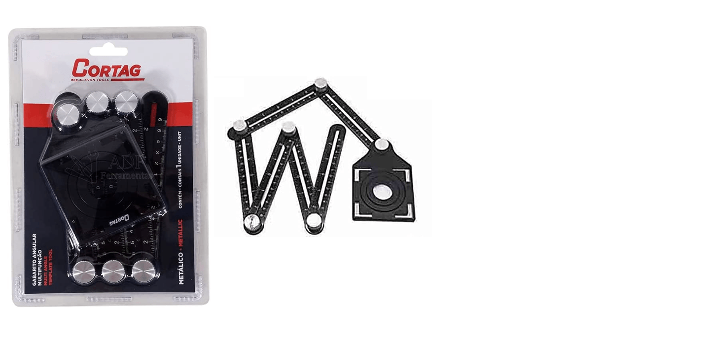 Gabarito Angular Multifunção Metálico 61879 Cortag