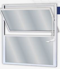 Basculante 40x60 soft vidro mini borealbranco