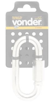 Mosquetao com rosca (e) 3/8" 1 pe?a.