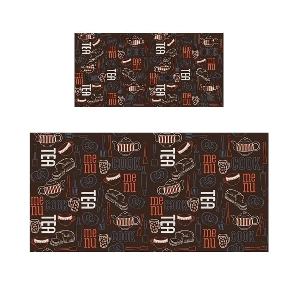 Tapete Fit Kasa Menu Marrom Kapazi