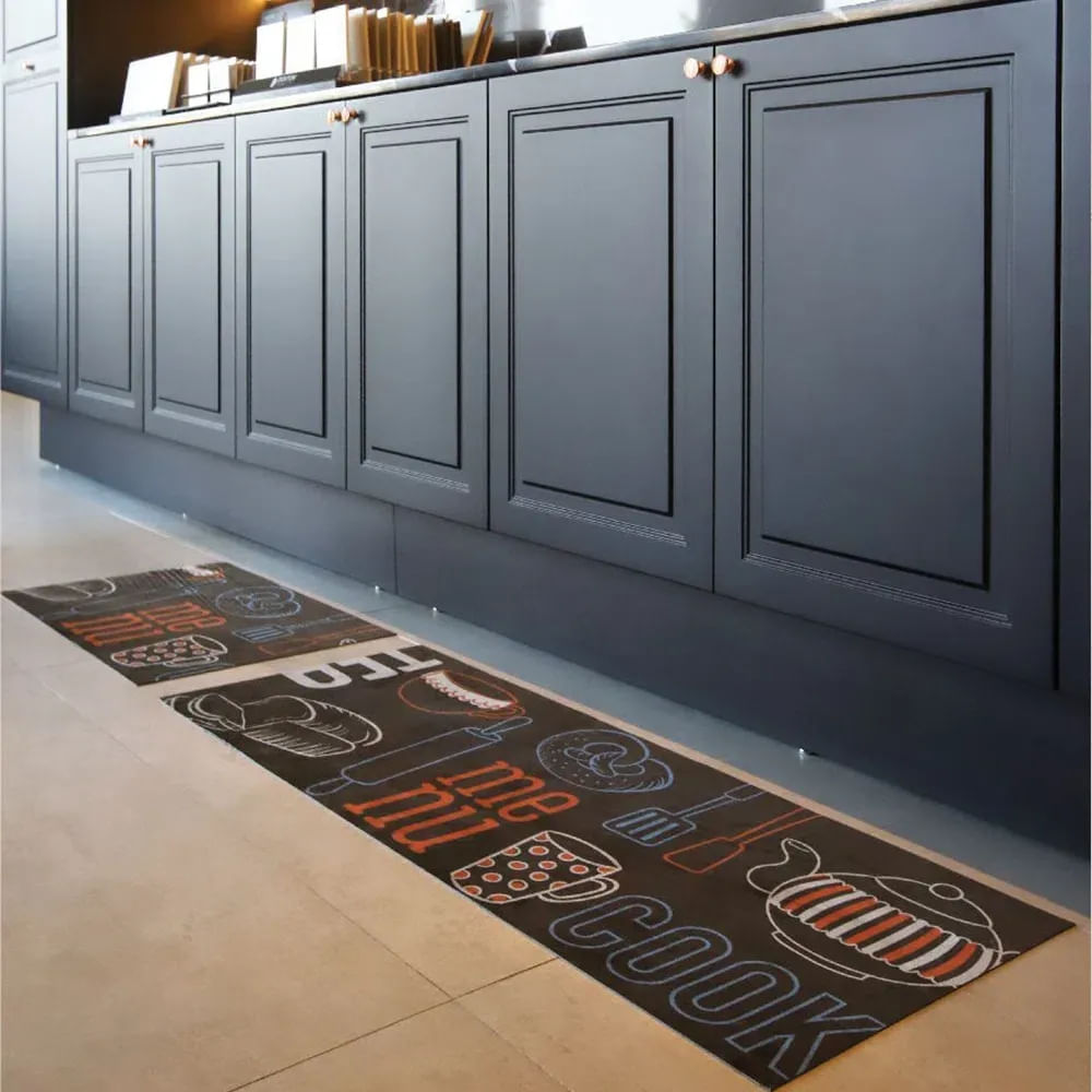 Tapete Fit Kasa Menu Marrom Kapazi