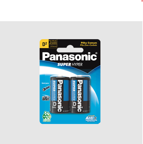 Pilha Super Hyper Stand GR 2 Unidades UM-1SHSP Panasonic