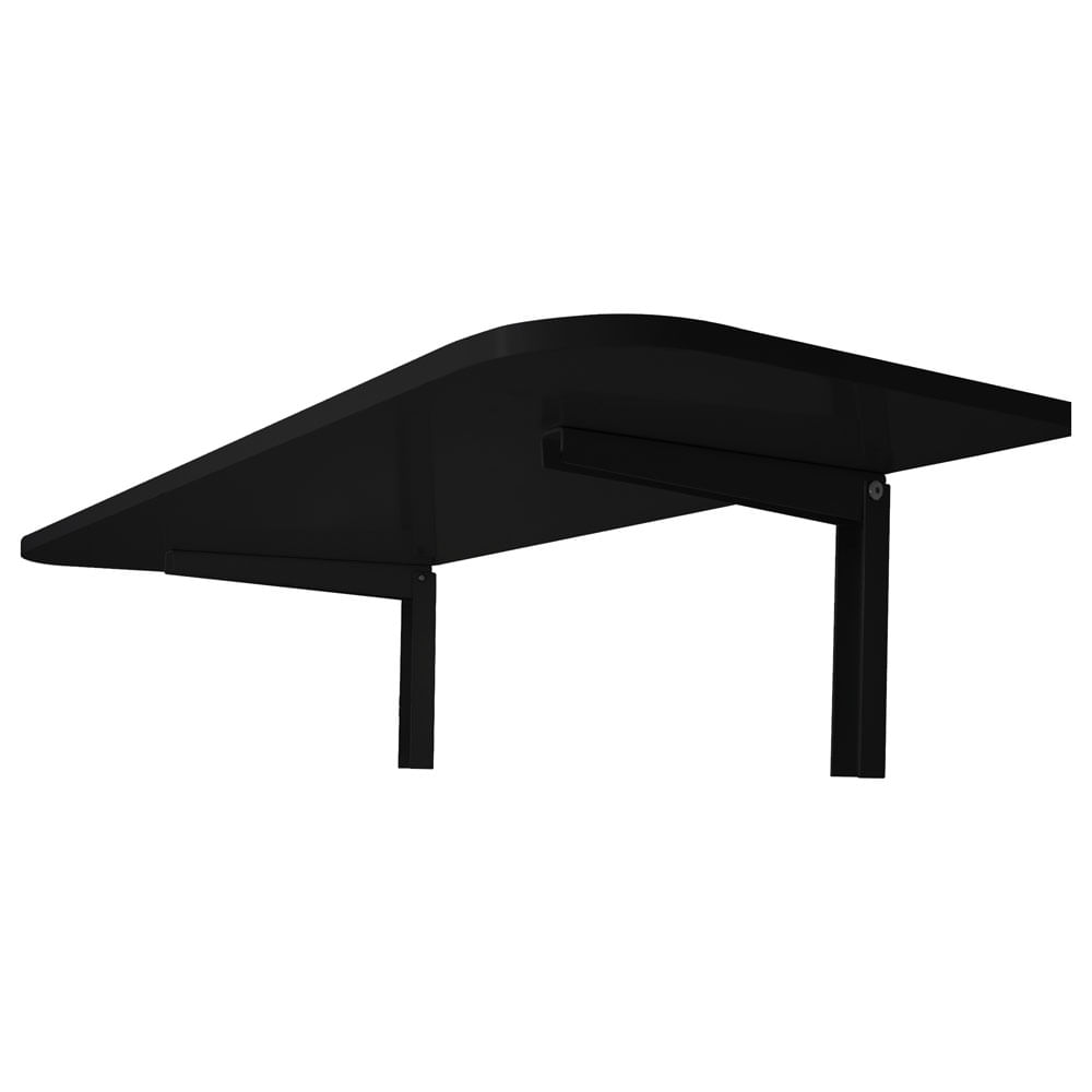 Mesa Dobrável com Suporte 90x40cm Preto Multivisão