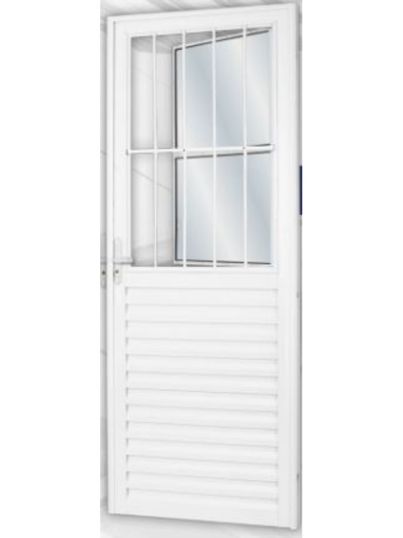 Porta giro 210x80 soft mista post.2vidrobrancoesquerda