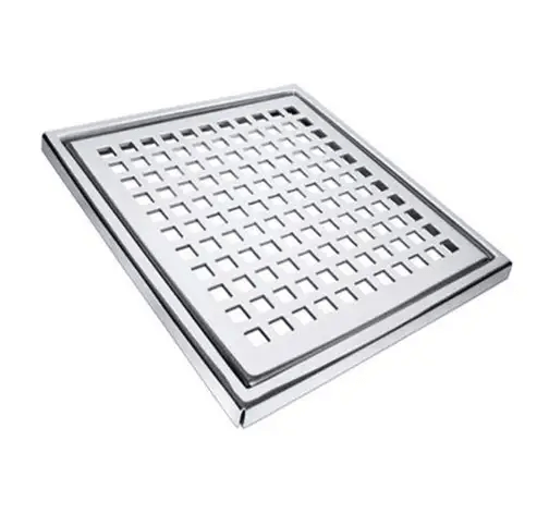 Grelha com Caixilho 15x15 Prata Inox 304 Moldenox